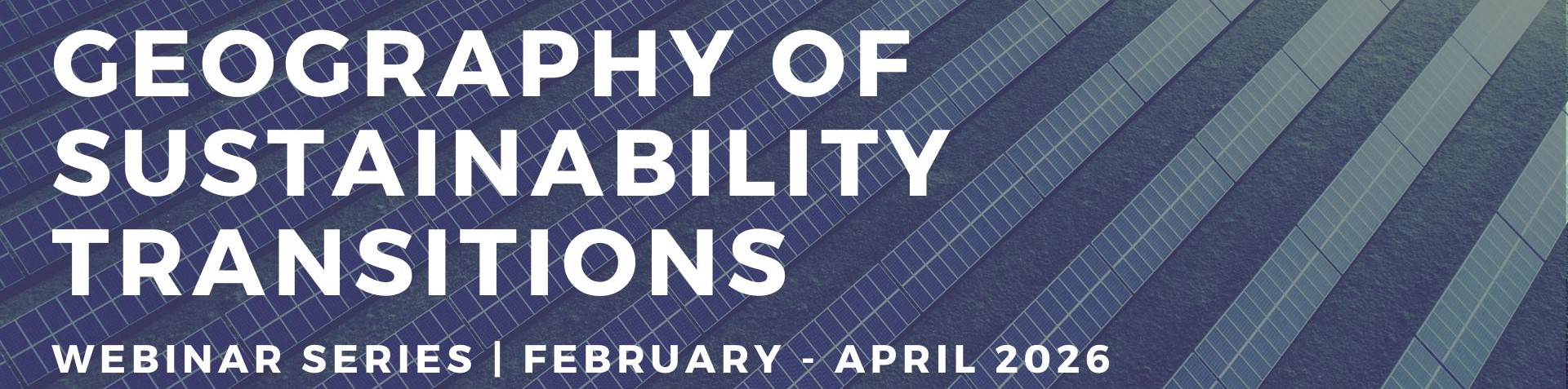 GeoST Webinar Series | Sustainability Transitions Research Network